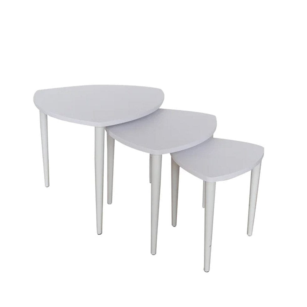 Arabella Wooden Nesting Tables White | elevenpast
