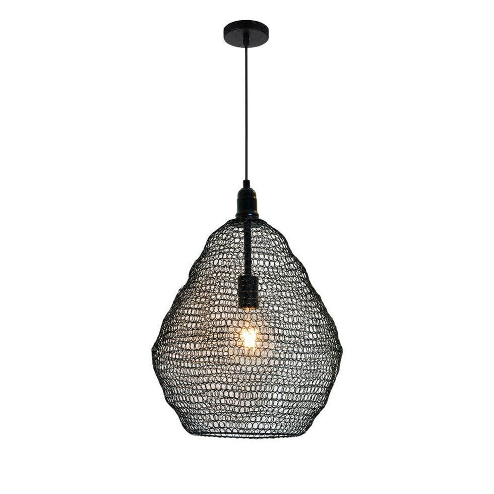 Phantom Wire Mesh Pendant Light Black or Gold | 2 Sizes | elevenpast
