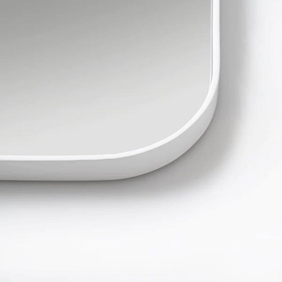 Deep Frame Rounded Rectangle Mirror White | Black | elevenpast