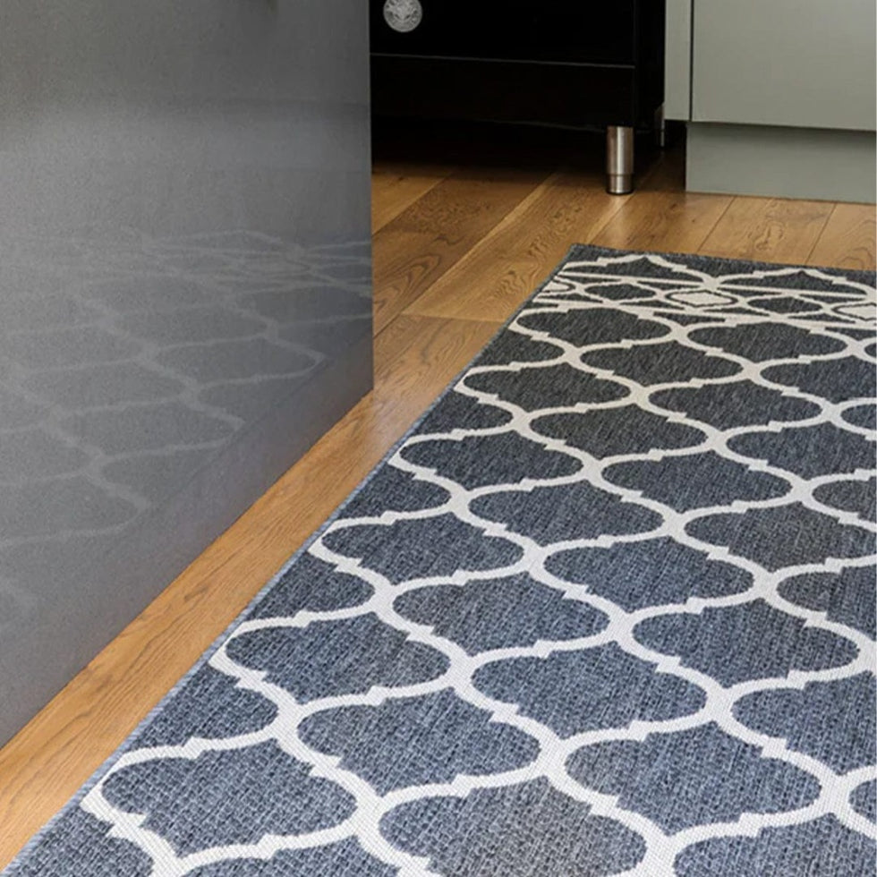 Lattice Grey Rug | elevenpast