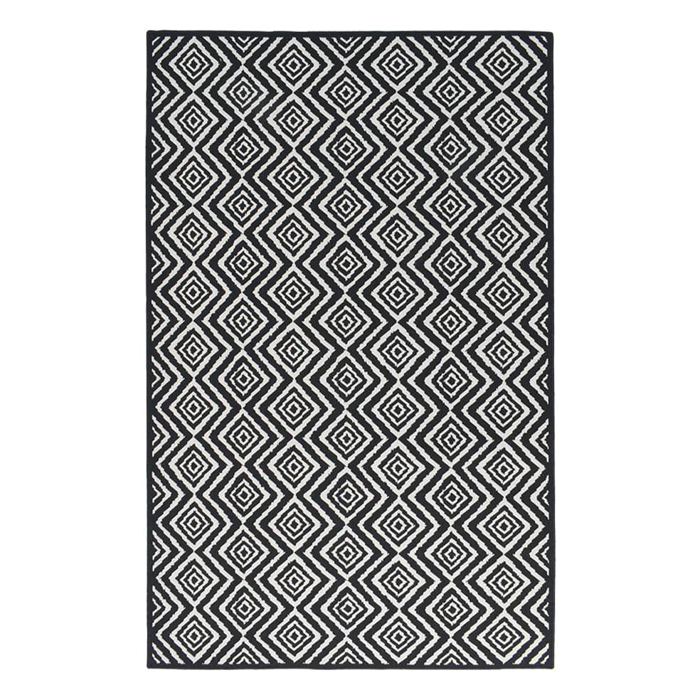 Kelim Reversible Black and White Rug | elevenpast