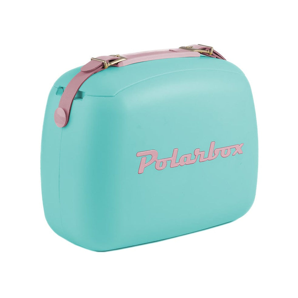 Polarbox Retro Cooler Box 6L Cyan Rosa | Includes 2 Lunch Boxes ...