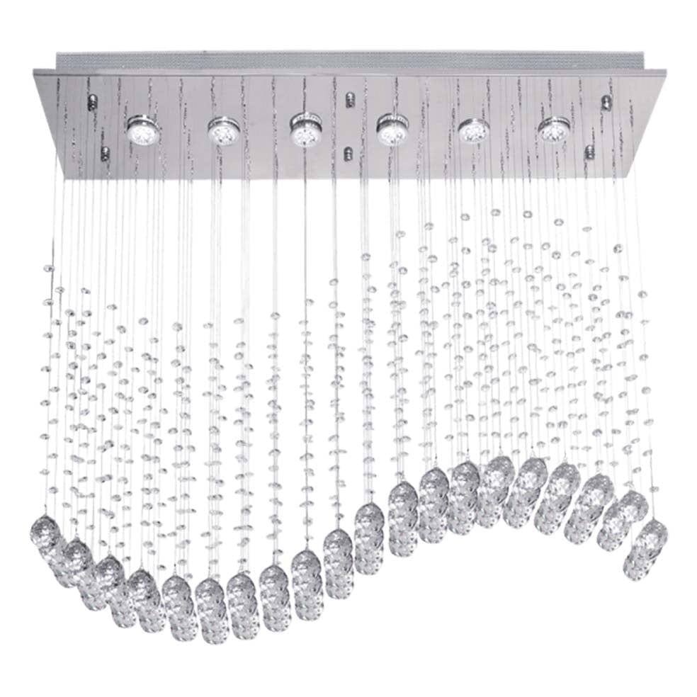Wave Crystal Chandelier Light | elevenpast