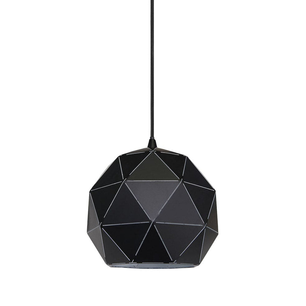Laser Cut Metal Ball Pendant Light Black | 3 Sizes | elevenpast