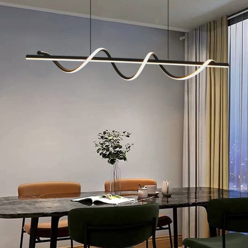 Whisper LED Chandelier Light in Gold or Black | elevenpast