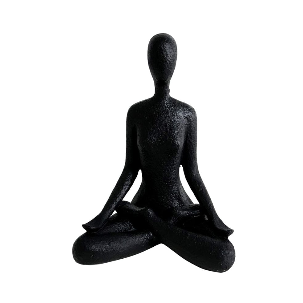 Namaste Resin Figure Black | elevenpast
