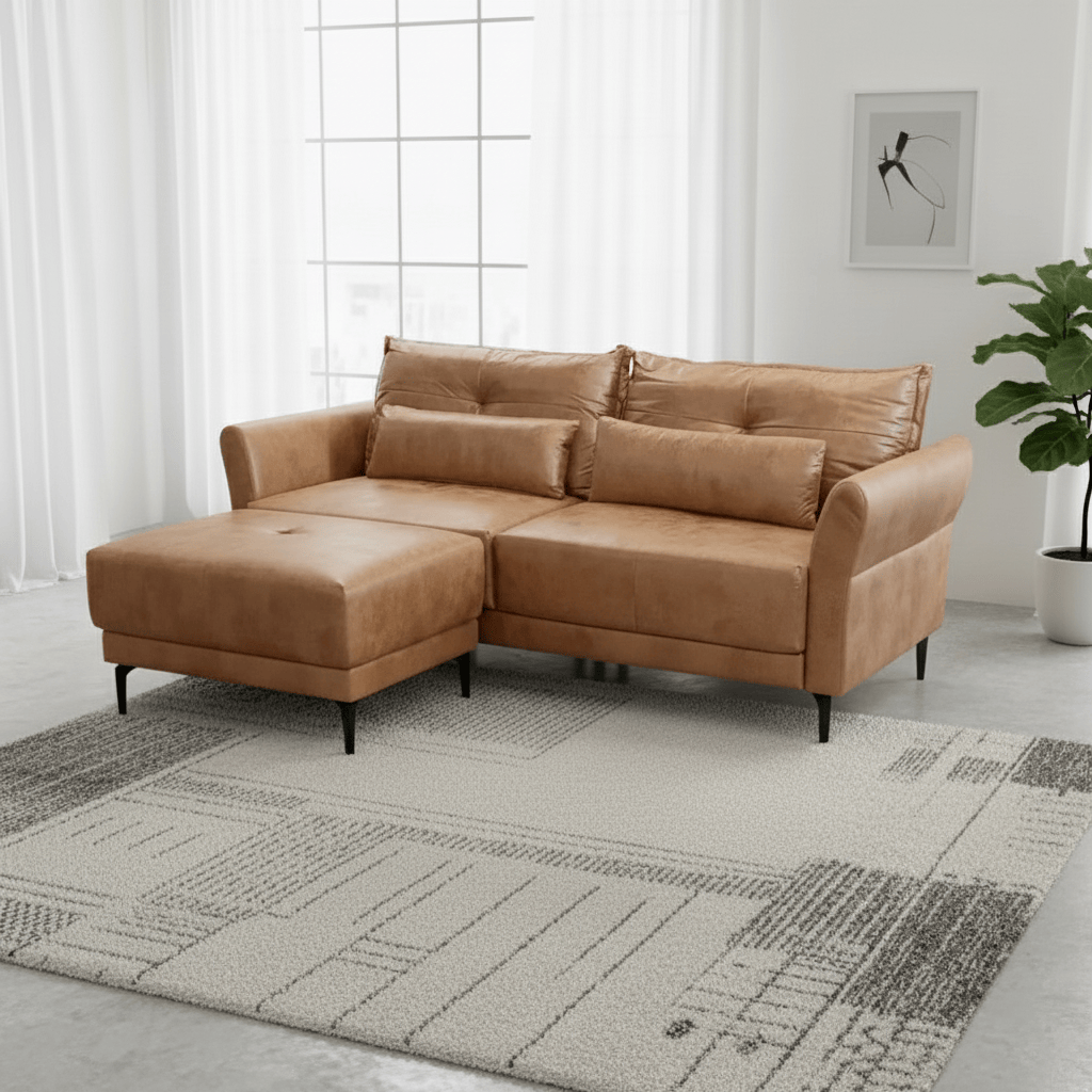 Emerson 3 Seater Lounge Suite - Brown | Dark Grey | elevenpast