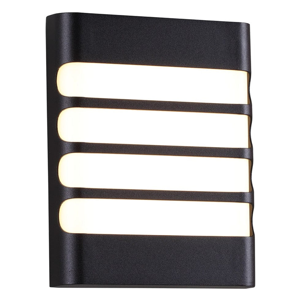 Coastal Square LED Bulkhead Light Black | Plain or Grid | elevenpast