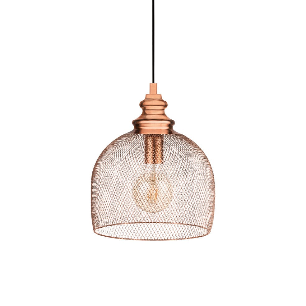 Straiton Wire Mesh Pendant Light Copper | Black | elevenpast
