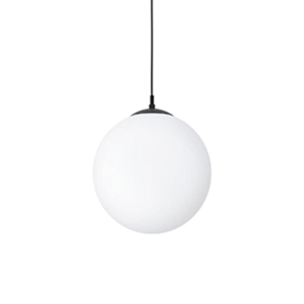 Rondo Glass and Metal Pendant Light Black | elevenpast