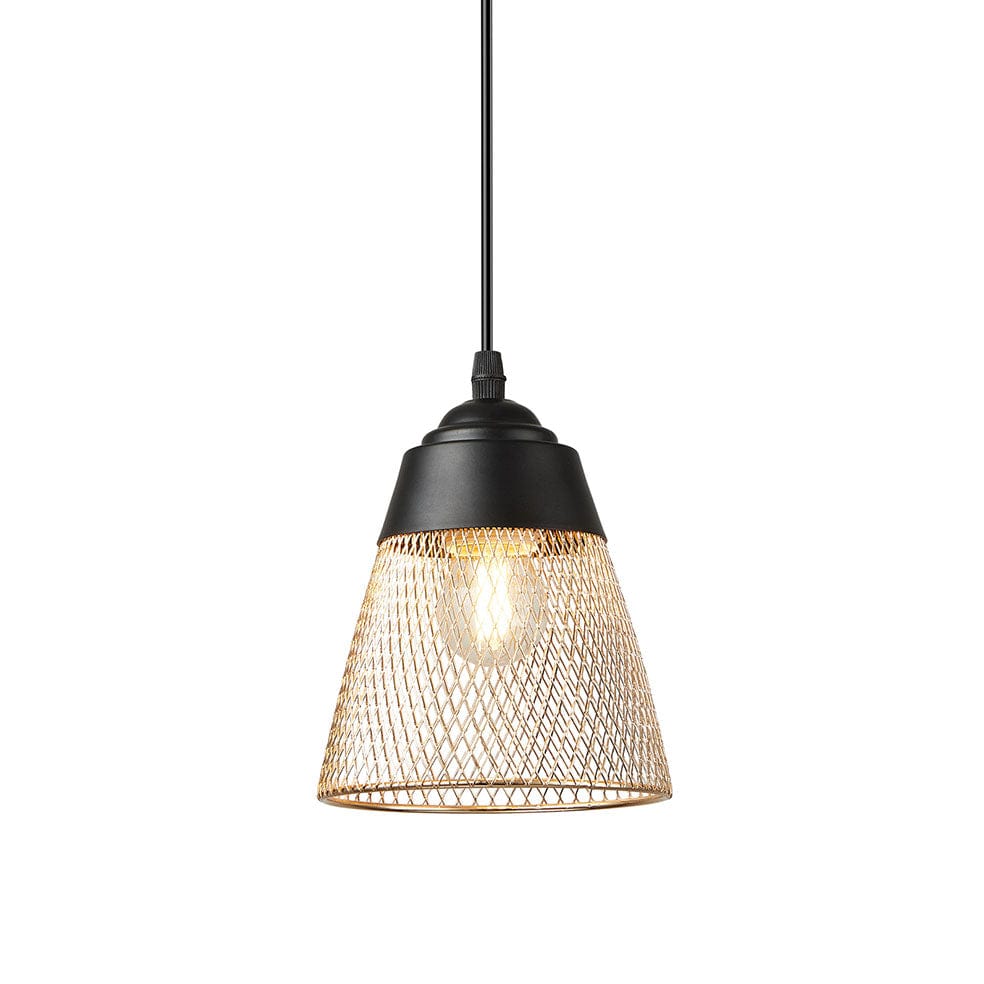 Zanthe Pendant Light | Black and Gold | elevenpast