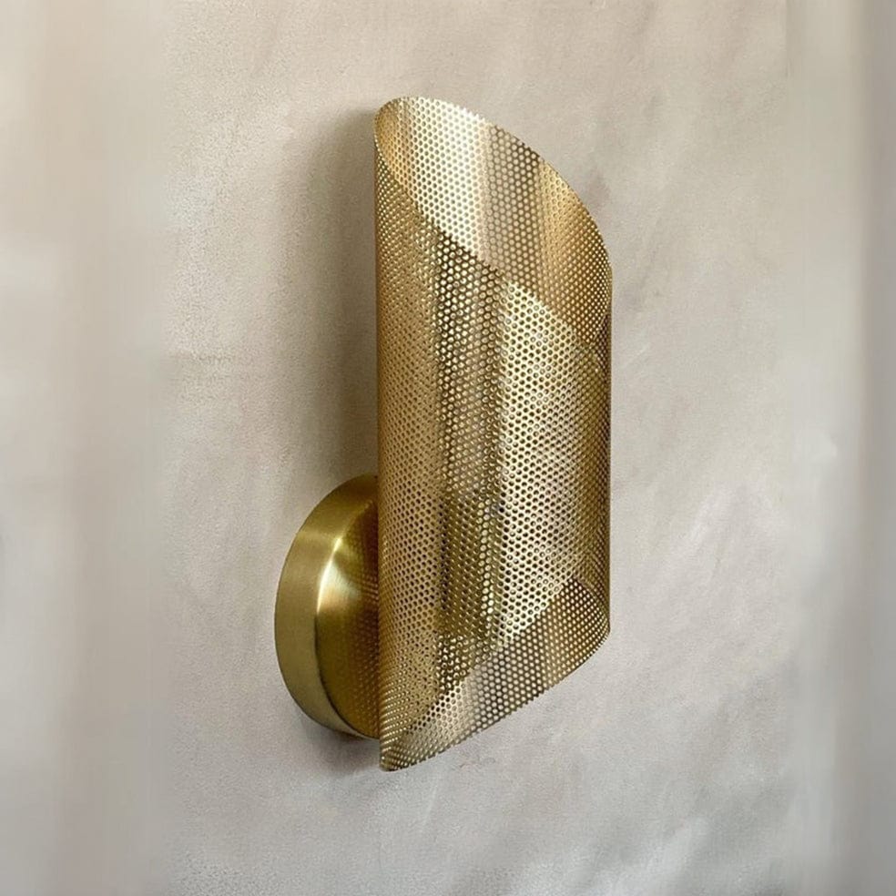 Fold Gold Mesh Wall Light | elevenpast