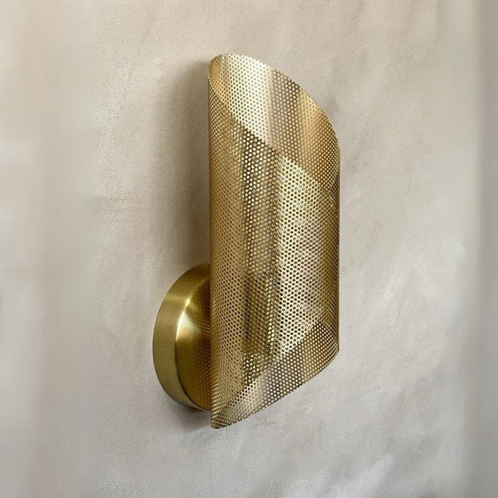 Fold Gold Mesh Wall Light | elevenpast