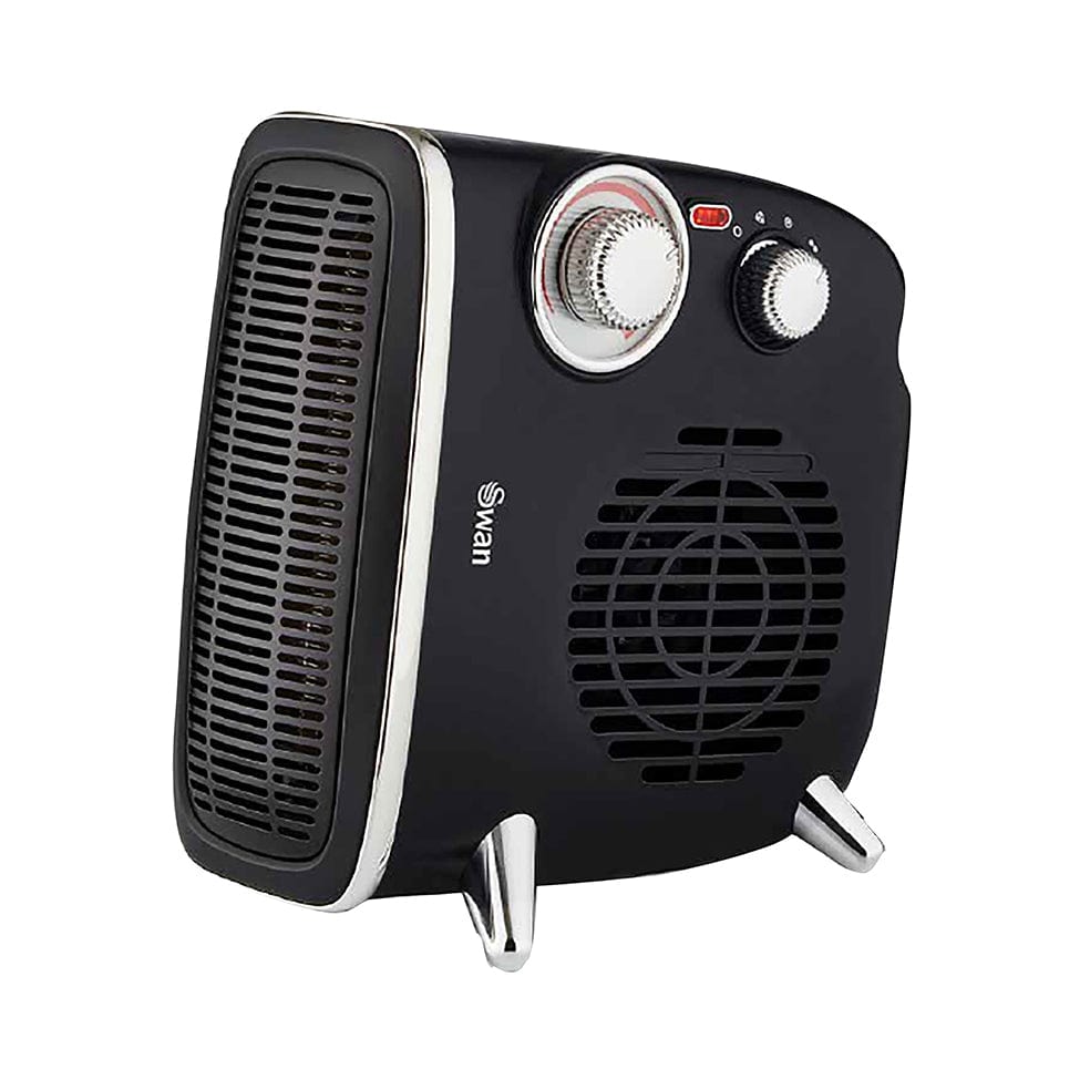 Swan Vertical or Horizontal Retro Fan Heater Black | Grey | Red ...