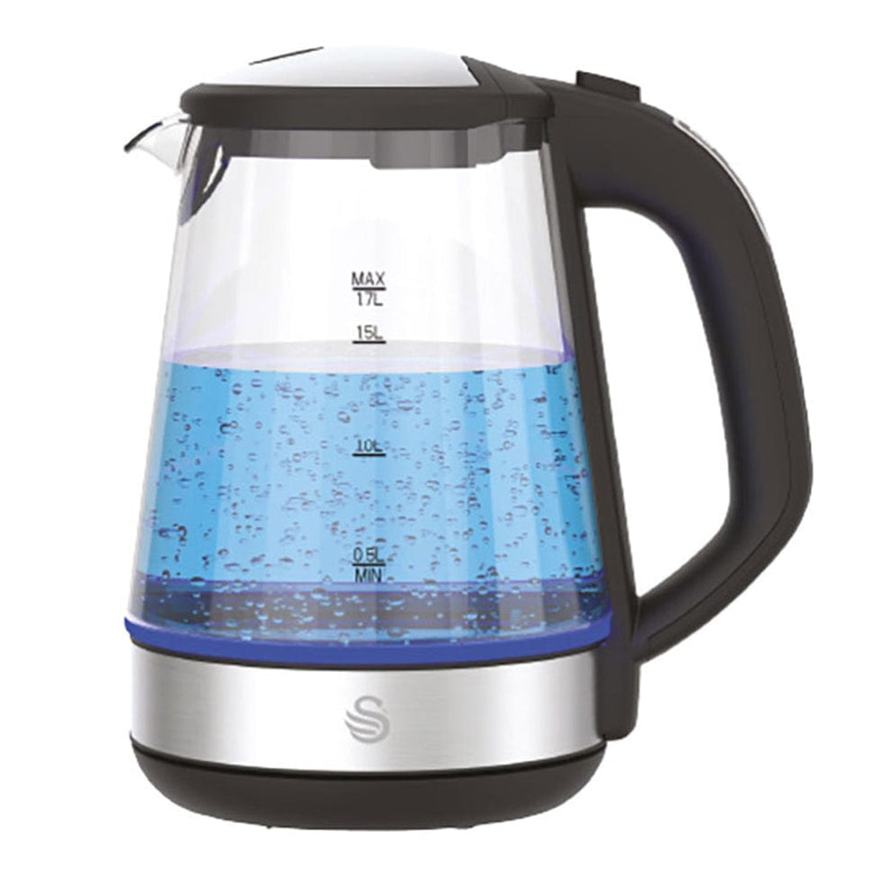Swan 1.7 Litre Digital Cordless Glass Kettle | Colour Changing | elevenpast