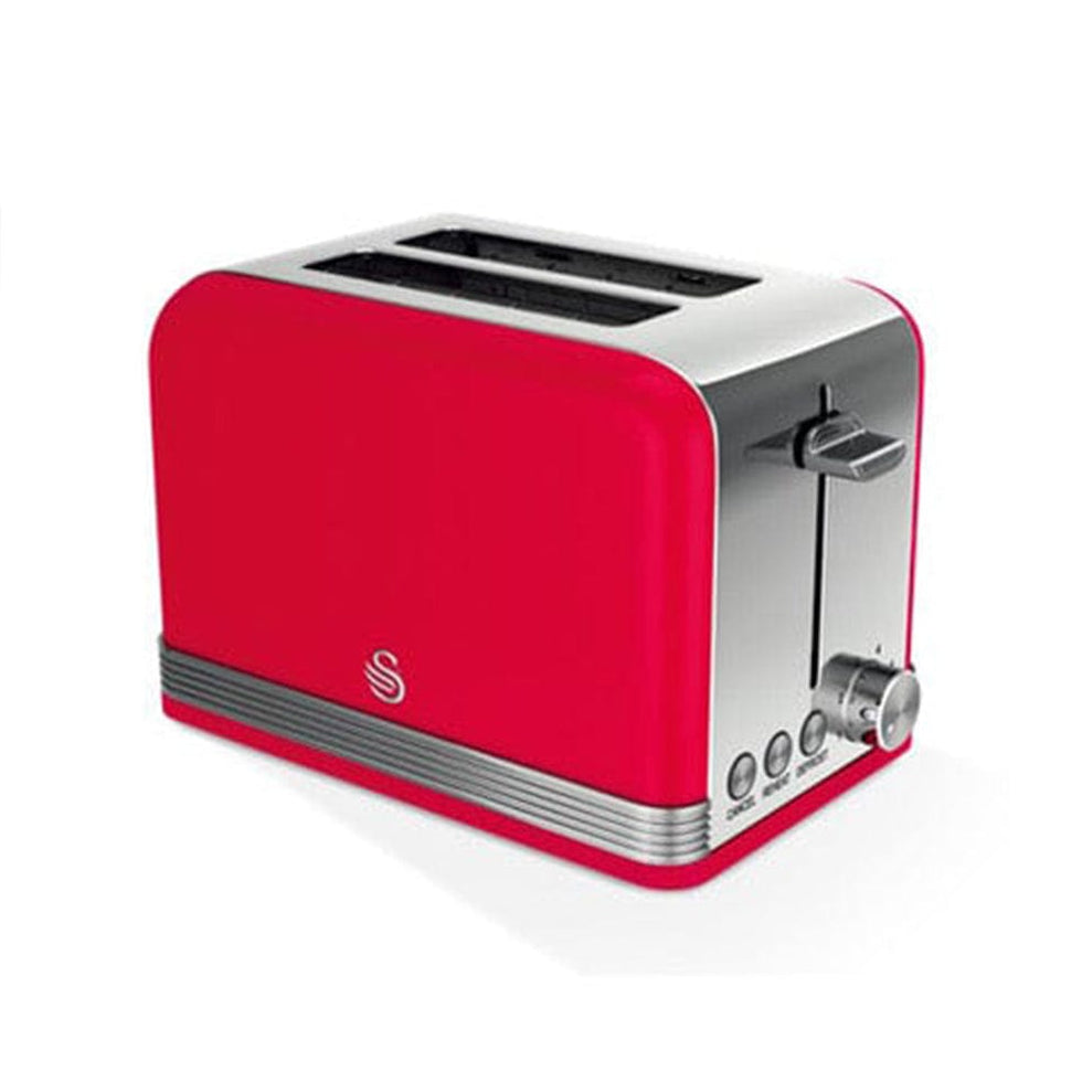 2 Slice Retro toaster | Red, Black or Grey | elevenpast