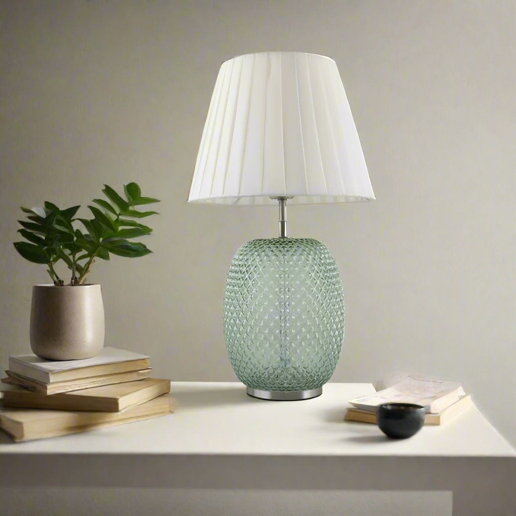 Prismere Table Lamp in Sage Green | Smoke Grey |Amber | elevenpast
