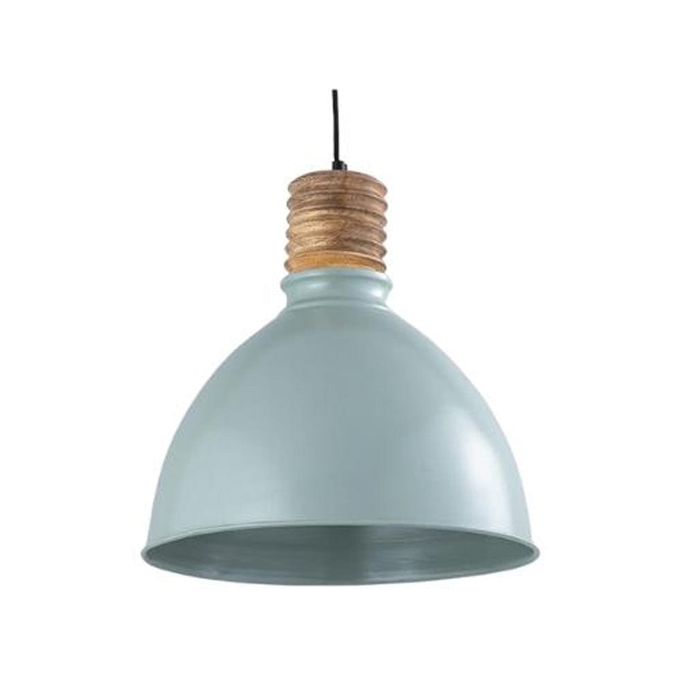 Lozano Metal and Woo Pendant Light | elevenpast
