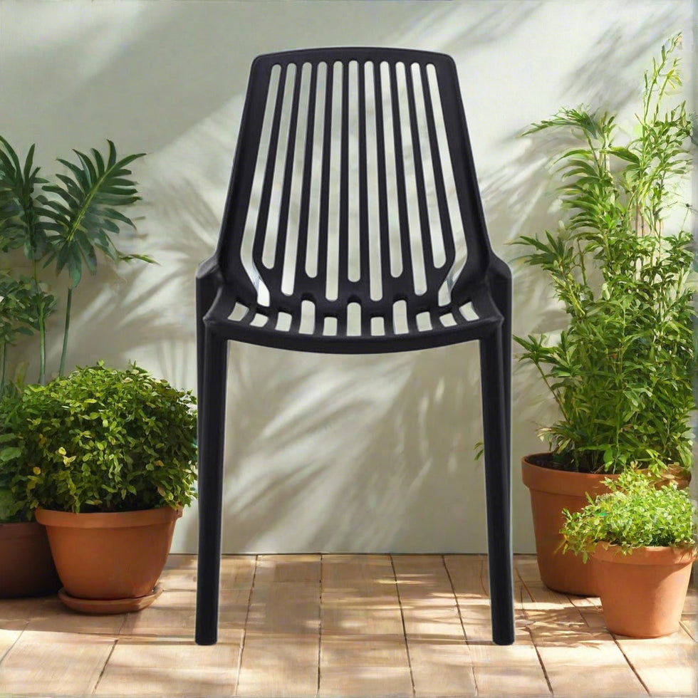 Ryan Chair White | Black indoor / Outdoor | elevenpast