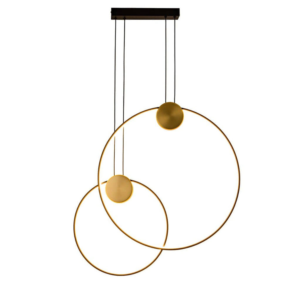 LED Double Ring Light Pendant - Dimmable | elevenpast